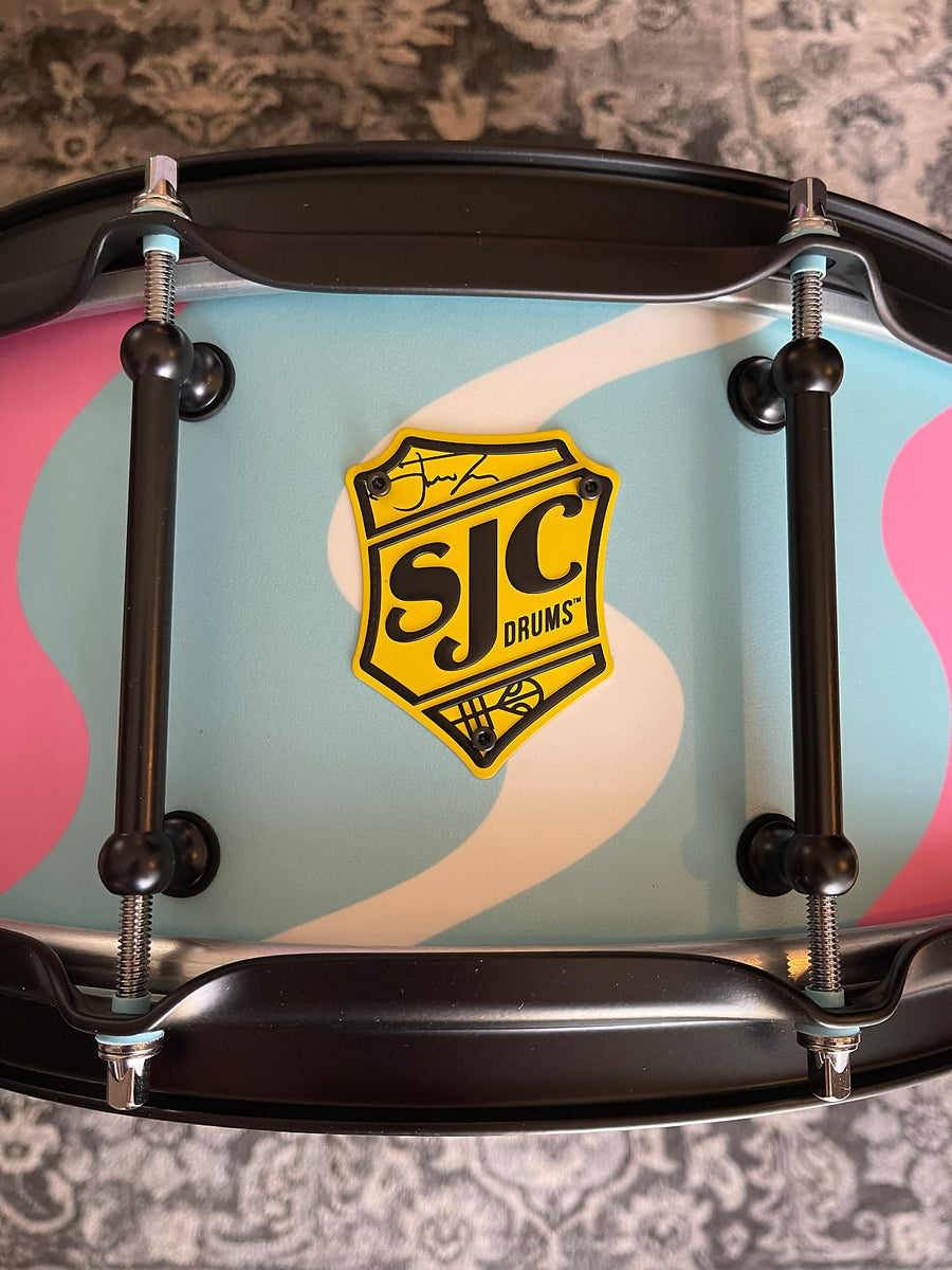 SJC Drums 6x14 Josh Dun SAI Saturation Snare Drum - Blue Washers - Pin ...